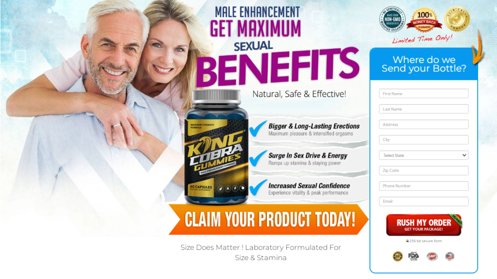 KING COBRA Gummies| Does This Male Enhancement Pill Work? Read Review!